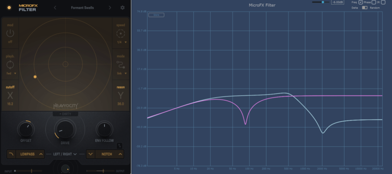 Heavyocity MicroFX 3種レビュー 変調可能なフィルター・歪み・シマーリバーブ